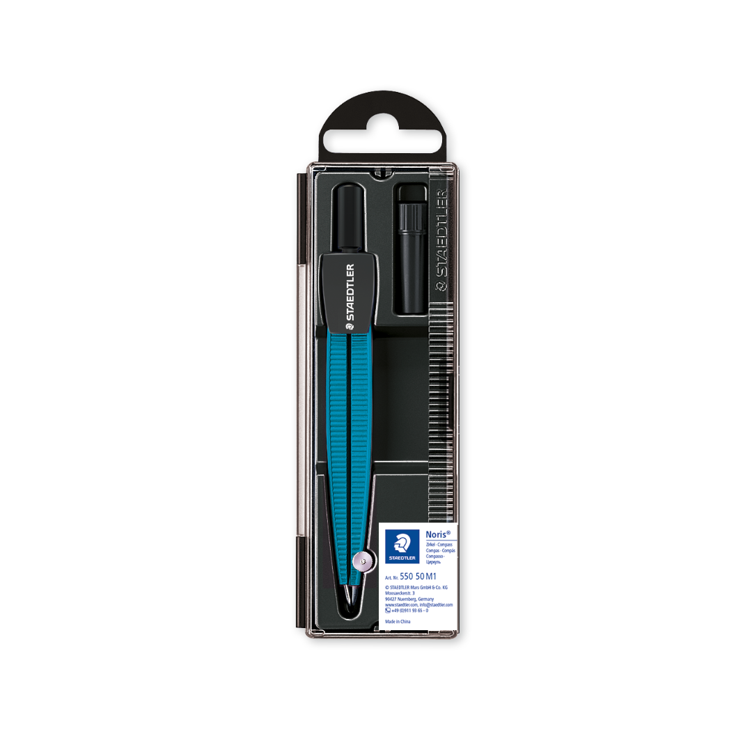 COMPAS ESCOLAR DE METAL AZUL EN ESTUCHE BL – Comercial Caribe