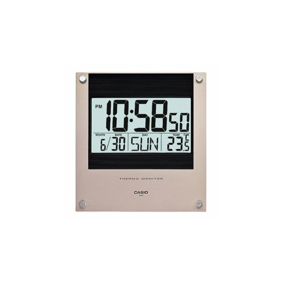 RELOJ CASIO DE PARED TERMO MONITOR NEGRO – Comercial Caribe