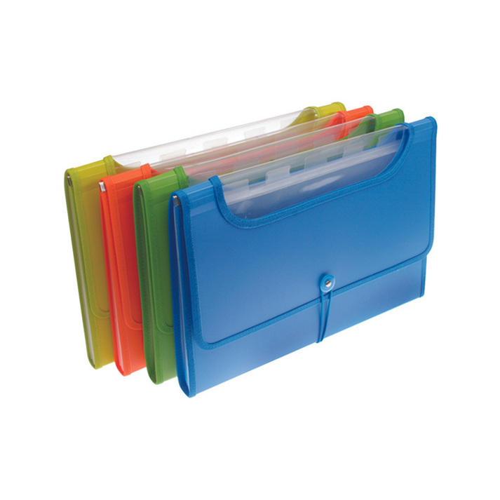 FOLDER ACORDEON PLASTICO OFICIO 5DIV – Comercial Caribe